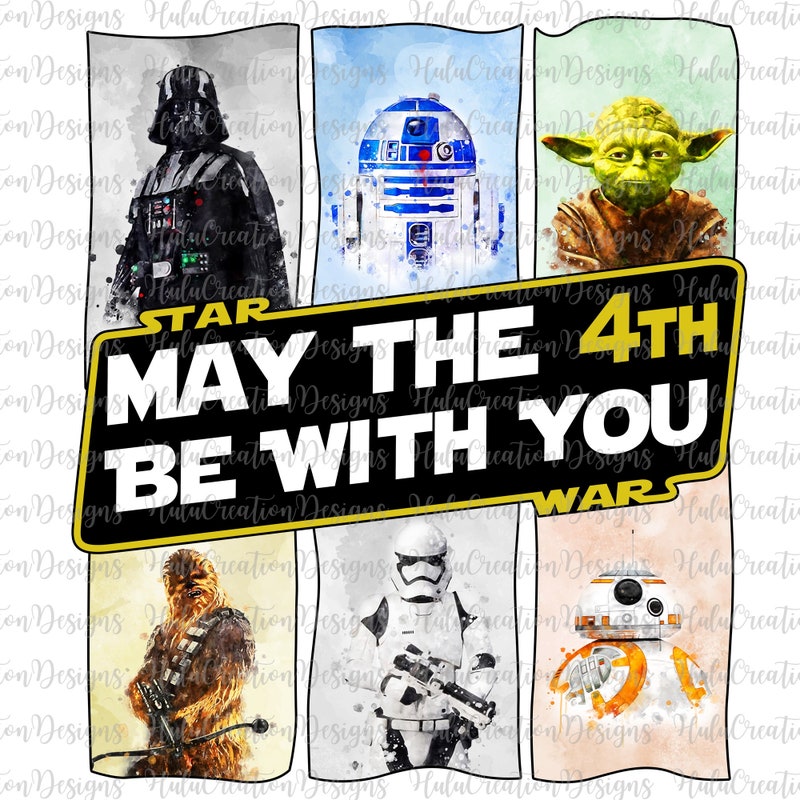May the 4th Be With You Svg - Etsy