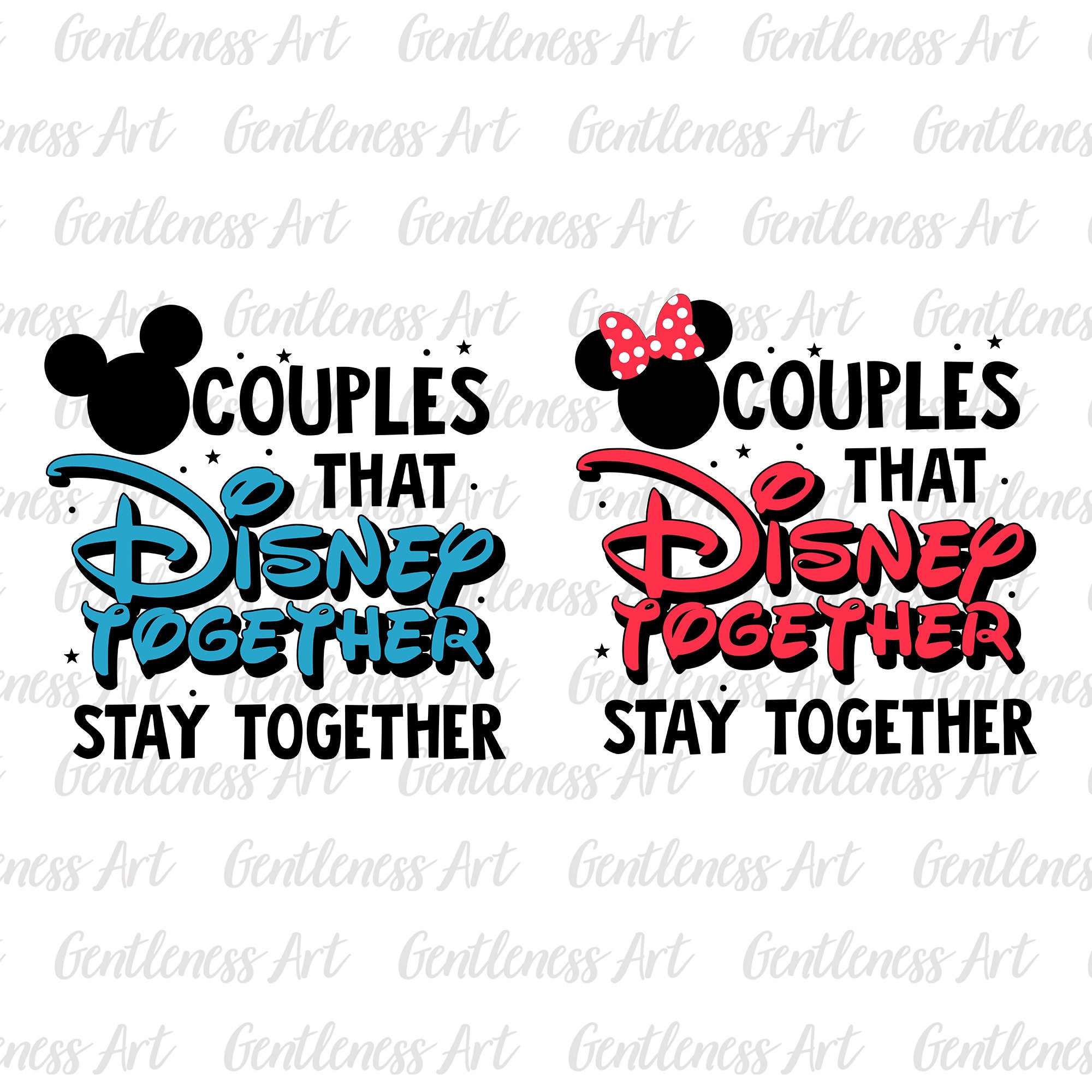 Couples That Together Stay Together Svg, Matching Couple Svg, Mouse ...