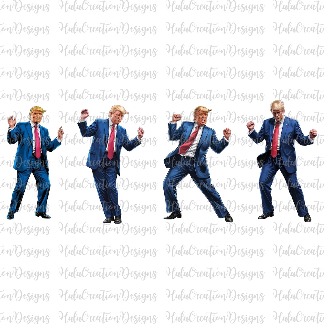 Dancing Trump Png, Funny Trump Png, Trump Vance Png, the Return ...