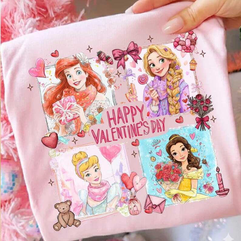Happy Valentine's Day Png, Preppy Princess Valentine PNG, Girly ...