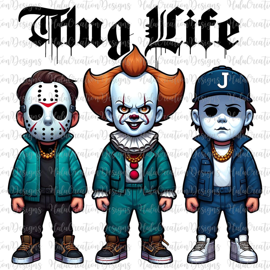 Chibi Halloween Horror Png, Horror Friends Png, Scary Horror Characters ...