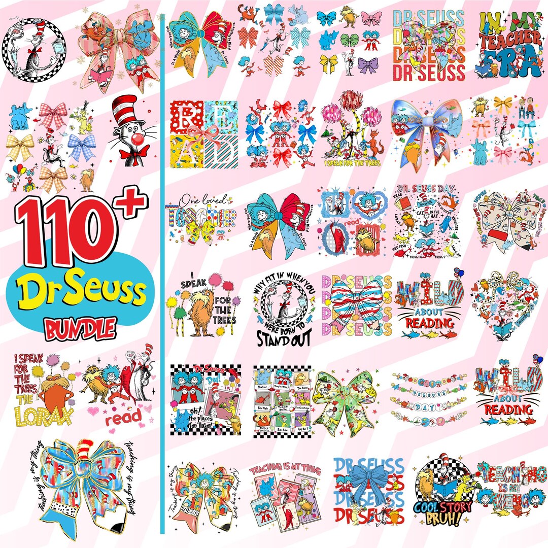 Dr Suess Png Bundle, Dr.suess Png Sublimation, Dr.suess Day Png, Dr ...
