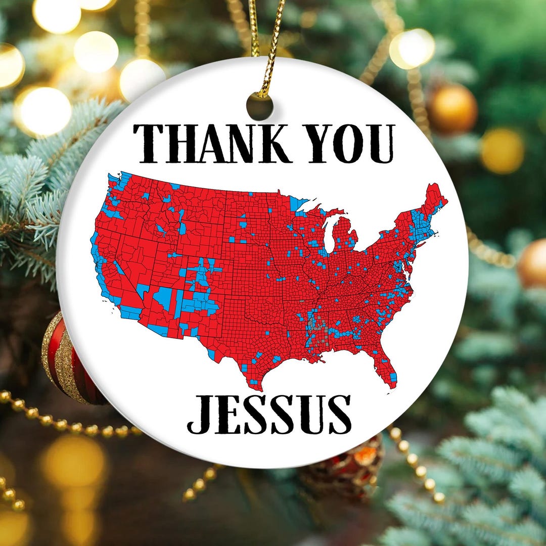 Jesus Christmas Ornament PNG, Trump Christmas Ornament Png, 2024 ...