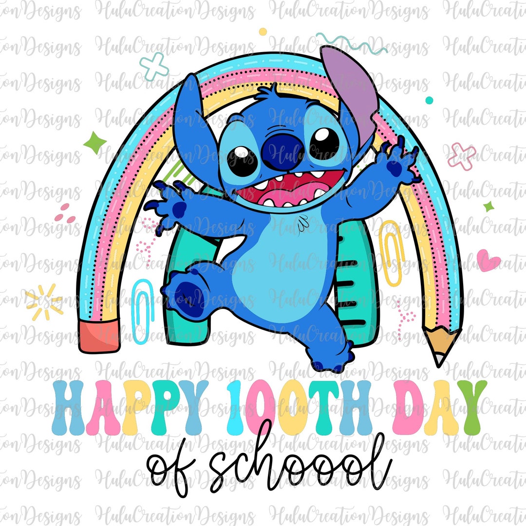 Happy 100th Day of School Svg Png, Funny Coloful Rainbow Svg, 100 Day Y ...