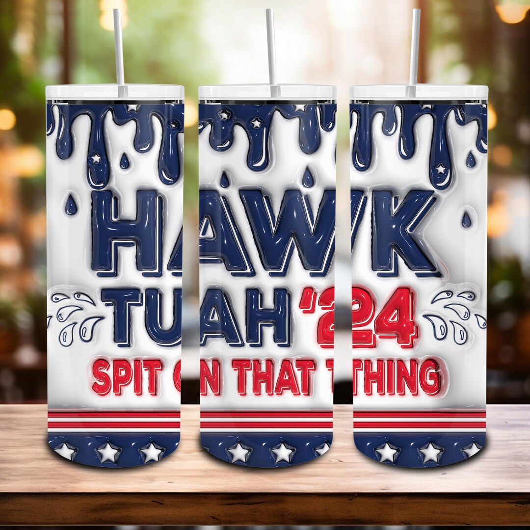 3D Inflated Hawk Tuah Spit on That Thang 20oz Skinny Tumbler, Funny ...