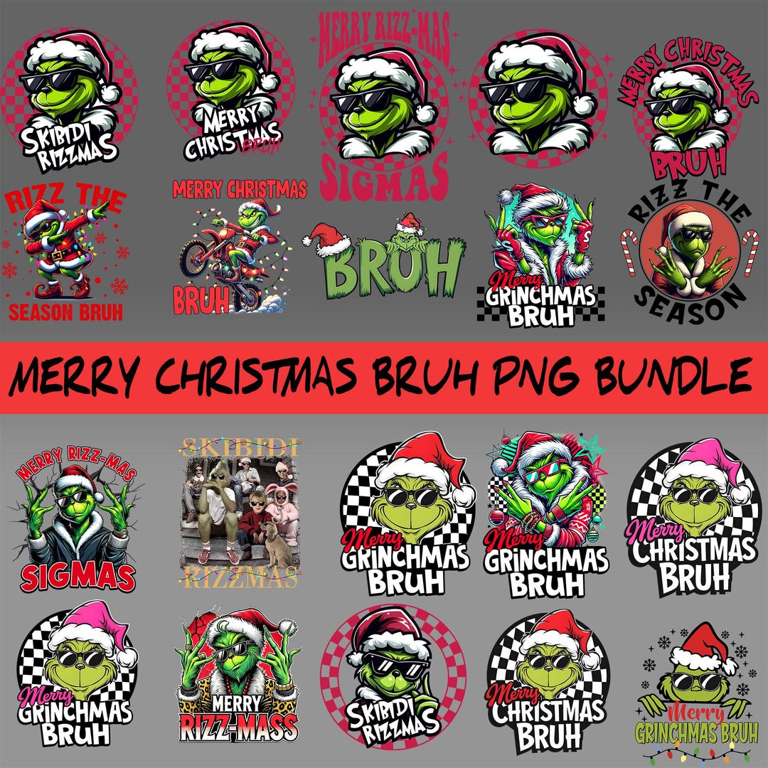 Merry Rizz Mas Sigmas Santa Png, Mean Guy Christmas Movies Png, Funny ...