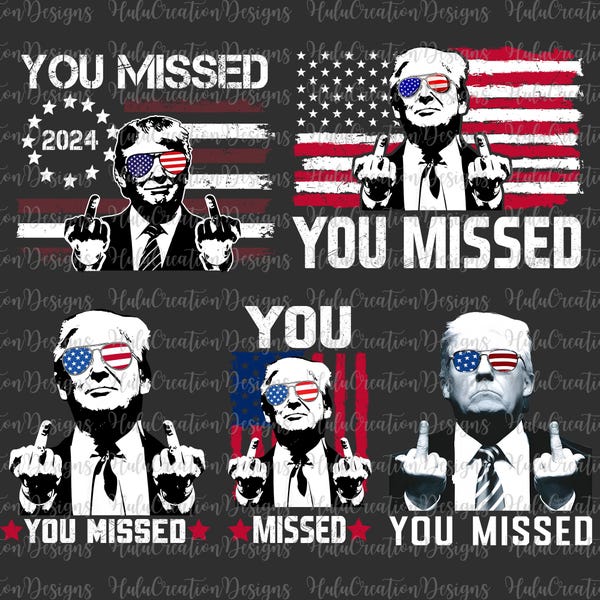 Donald Trump You Missed Stickers - Etsy