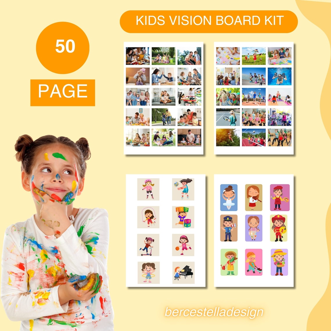 Kids Vision Board Kit,vision Board for Kids,kids Activity,vision Board ...