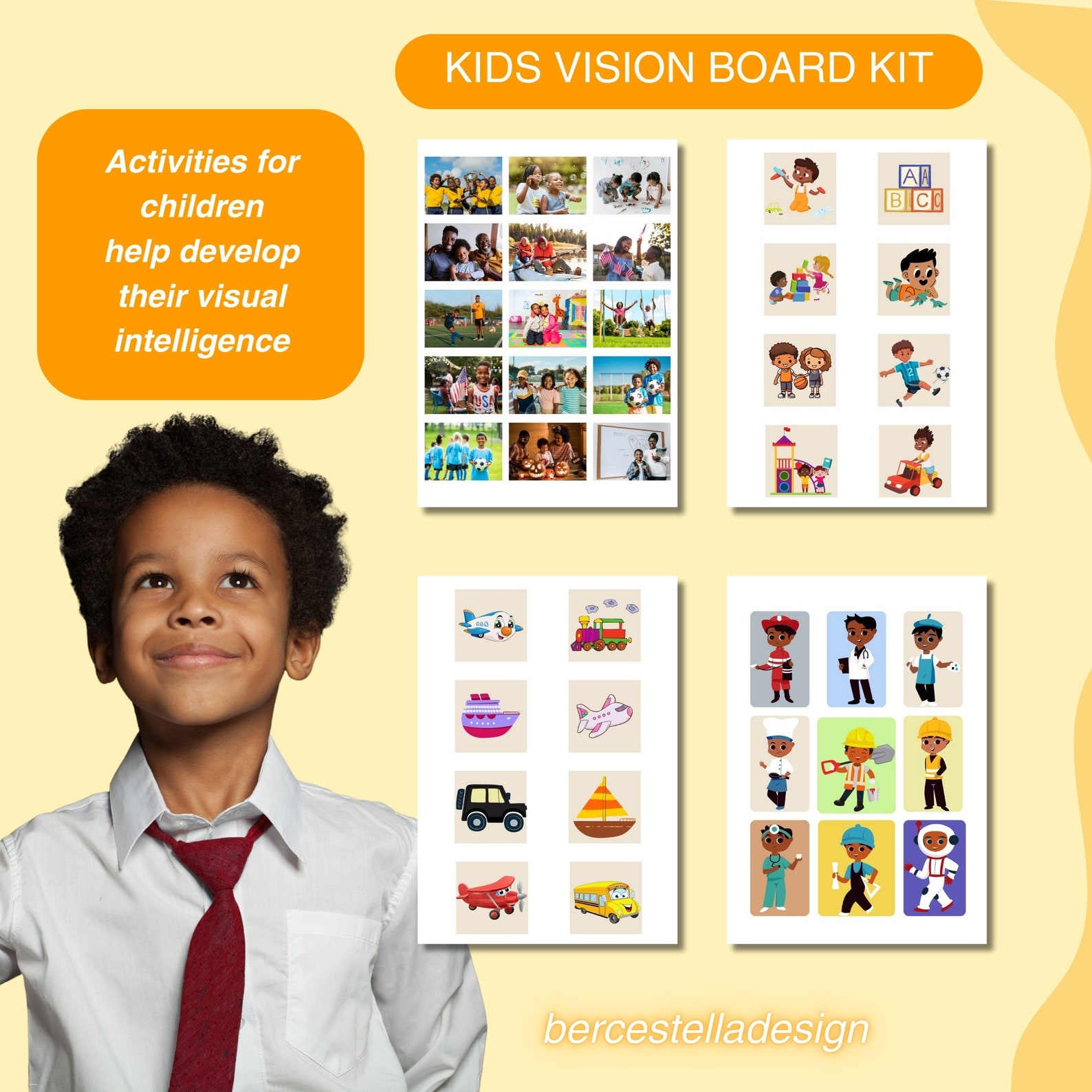 Kids Vision Board Kit,vision Board for Kids,kids Activity,vision Board ...