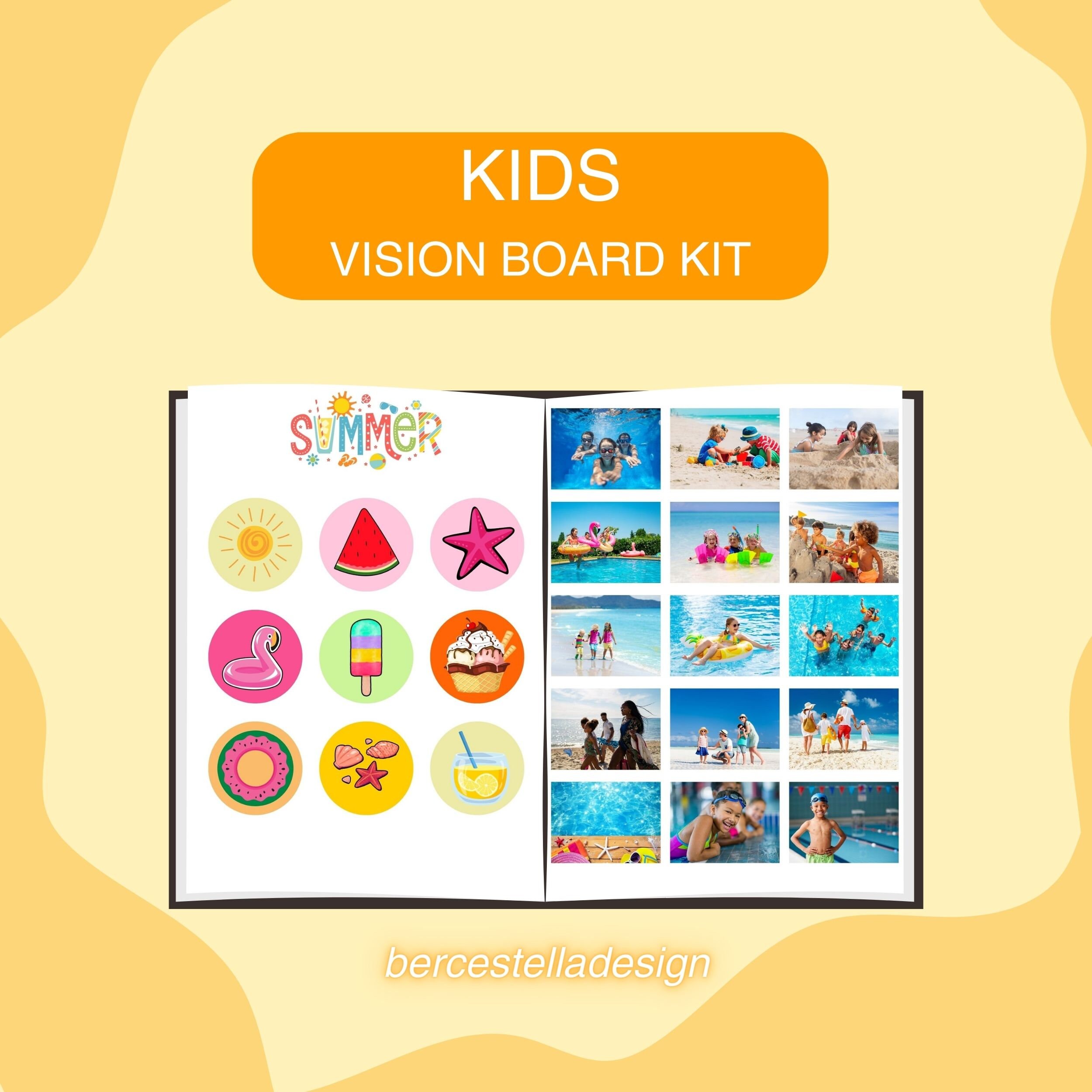 Kids Vision Board Kit: 50-page Activity Printables (A4) - Etsy