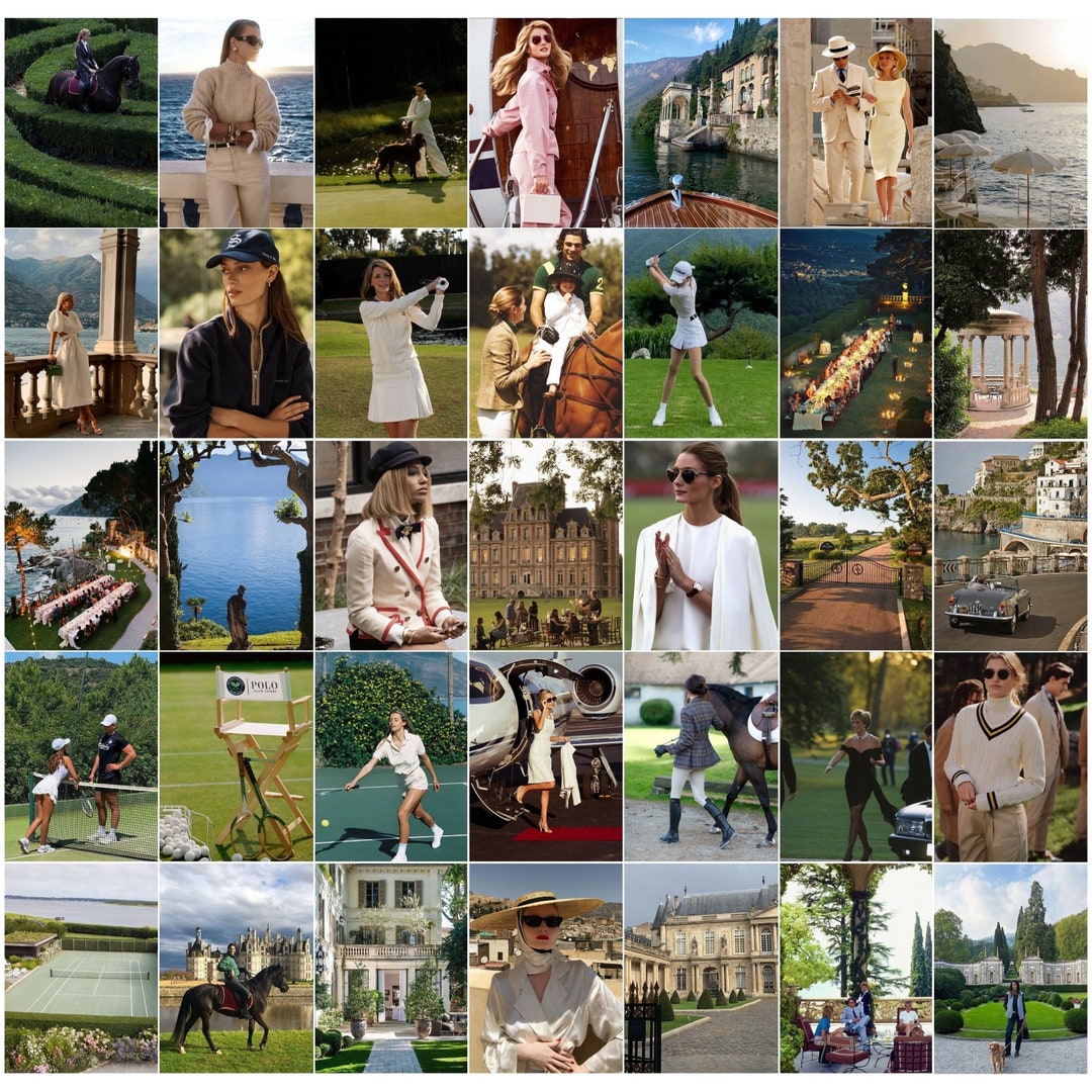 170 Pcs Old Money Aesthetic Wall Collage Set,old Money Prints,old Money ...