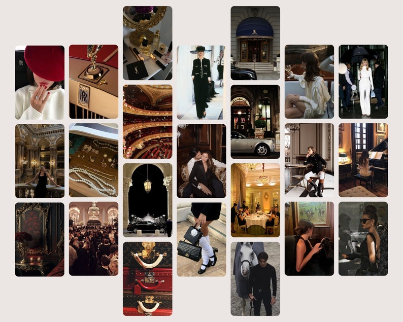 Old Money Wall Collage Kit,luxury Poster Set,luxury Lifestyle Wall ...