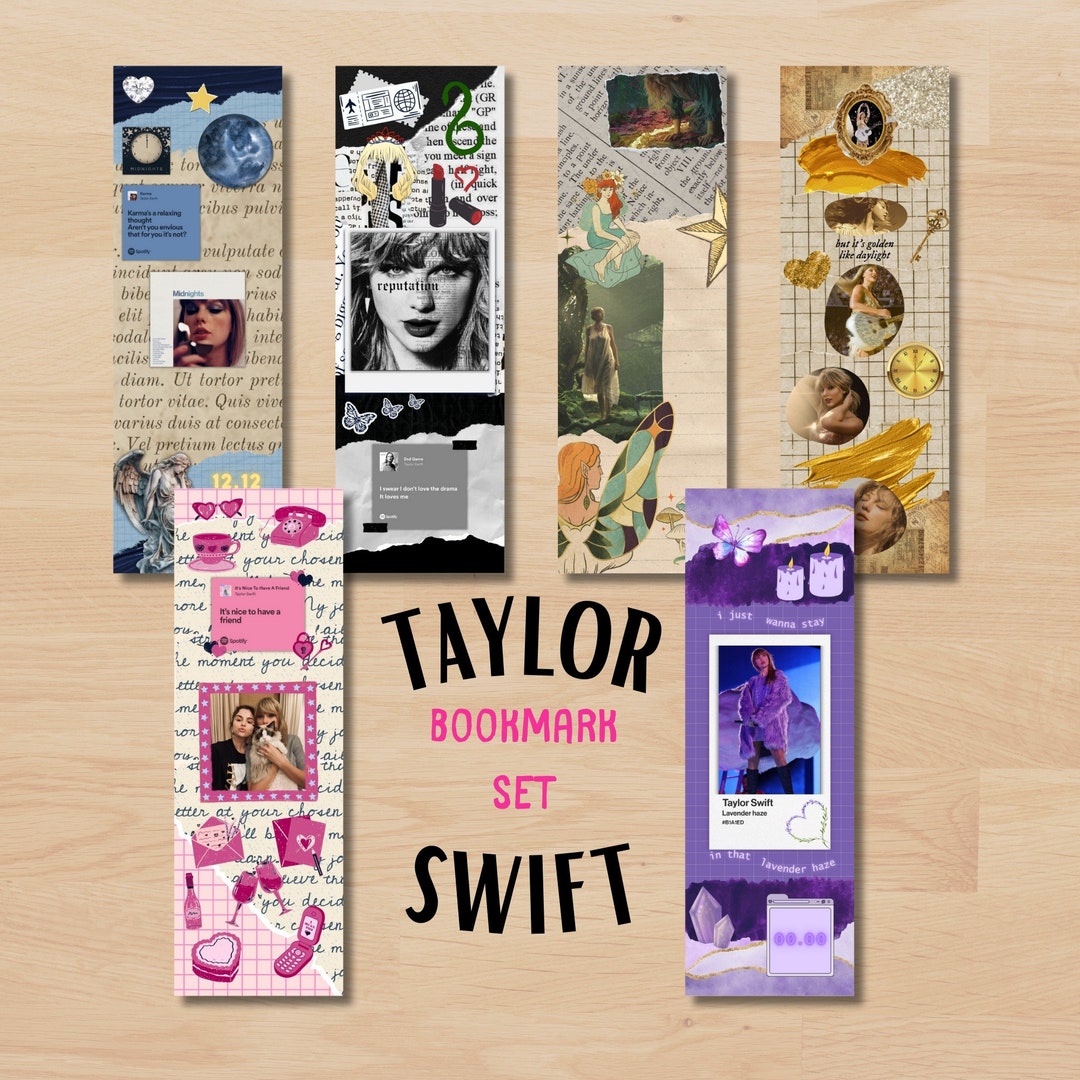 Taylor Swift Bookmark Set,taylor Swift Aesthetic Bookmarks,taylor Swift ...