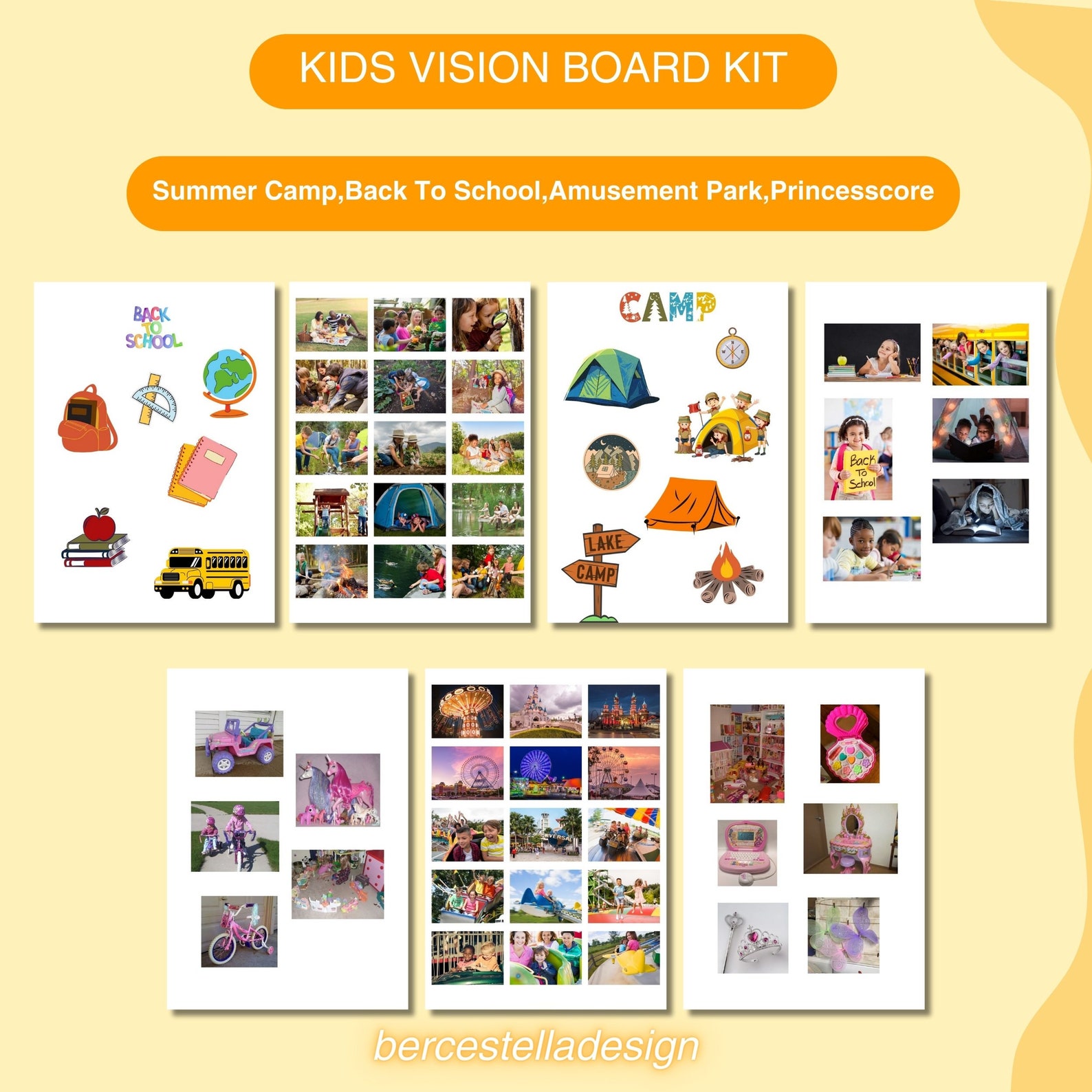 Kids Vision Board Kit,vision Board for Kids,kids Activity,vision Board ...