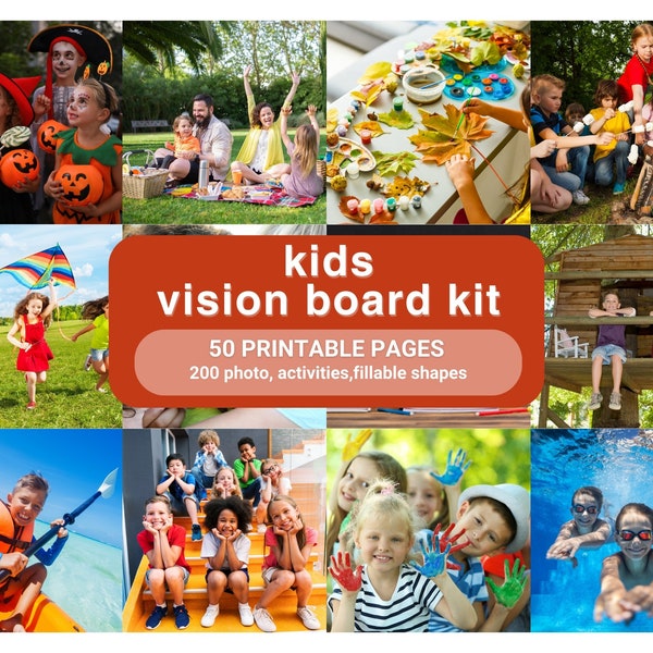 Kids Vision Board Kit,vision Board for Kids,kids Activity,vision Board ...