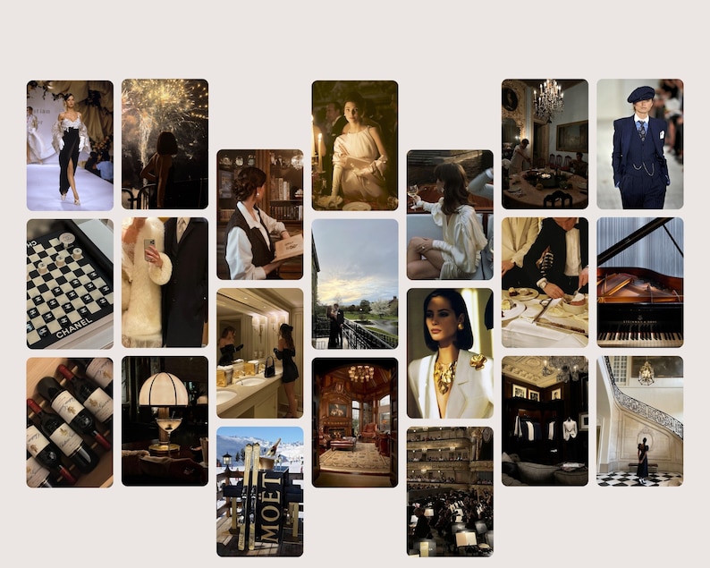 Old Money Wall Collage Kit,luxury Poster Set,luxury Lifestyle Wall ...