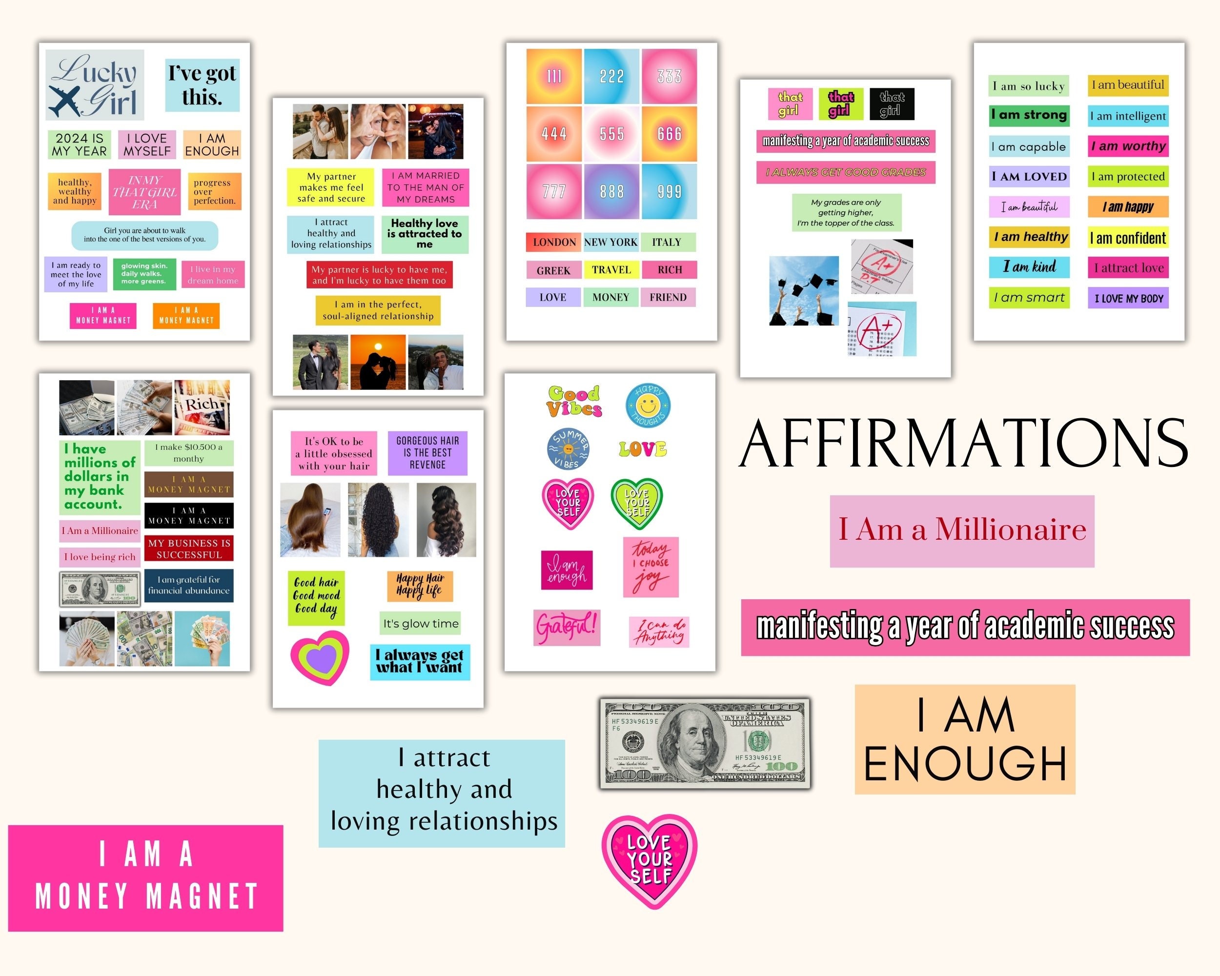 Printable Vision Board,2024 Vision Board,pinterest Vision Board,vision ...