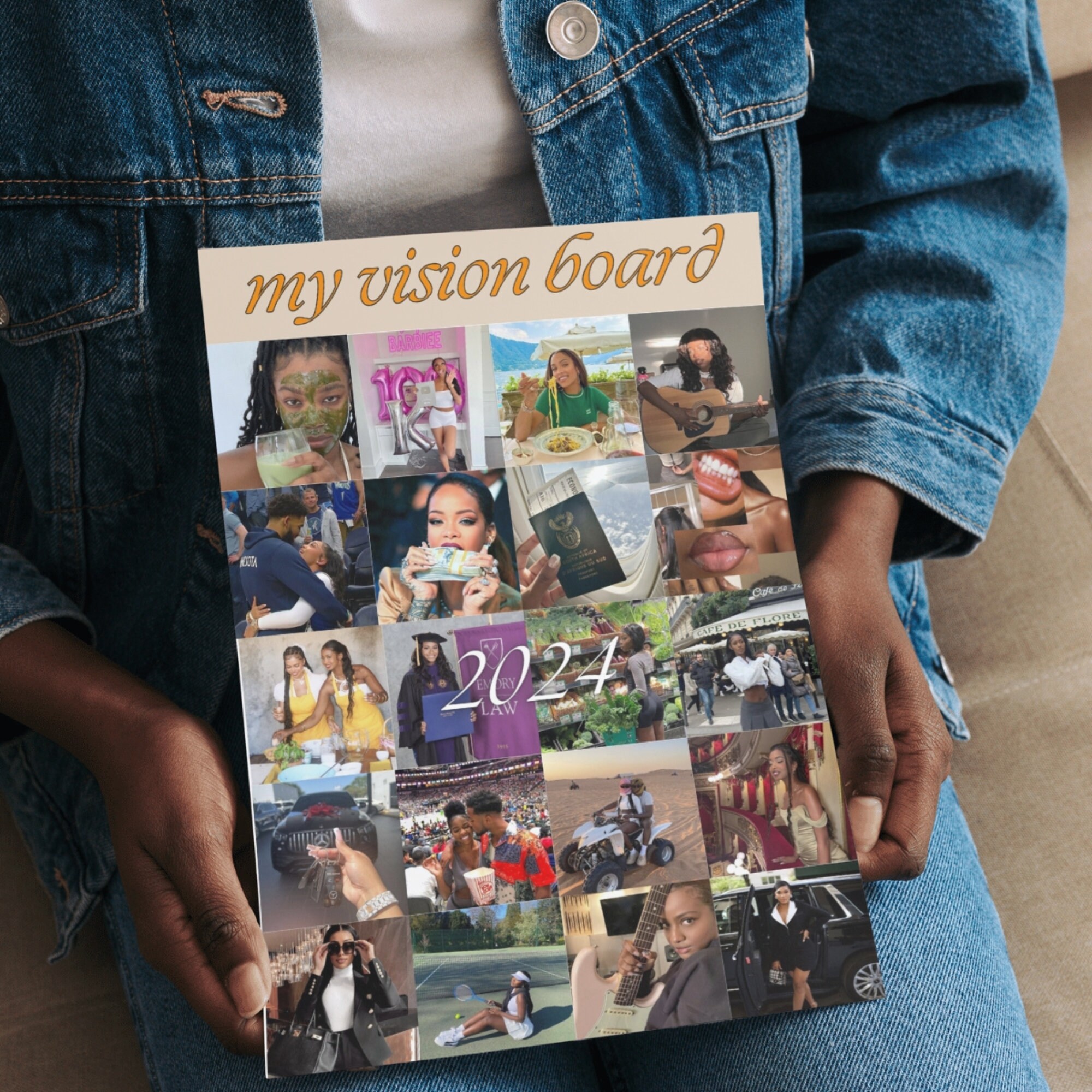 Black Woman Vision Board Kit,2024 Black Girl Vision Board,black Girl Luxury Vision Board,vision ...