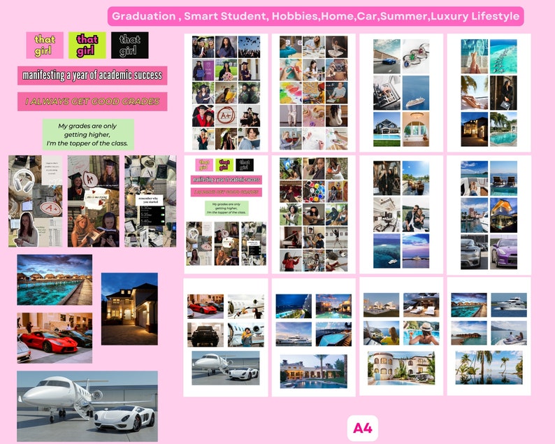 2024 Vision Board Kit,2024 Vision Board Printable,vision Board Kit With ...