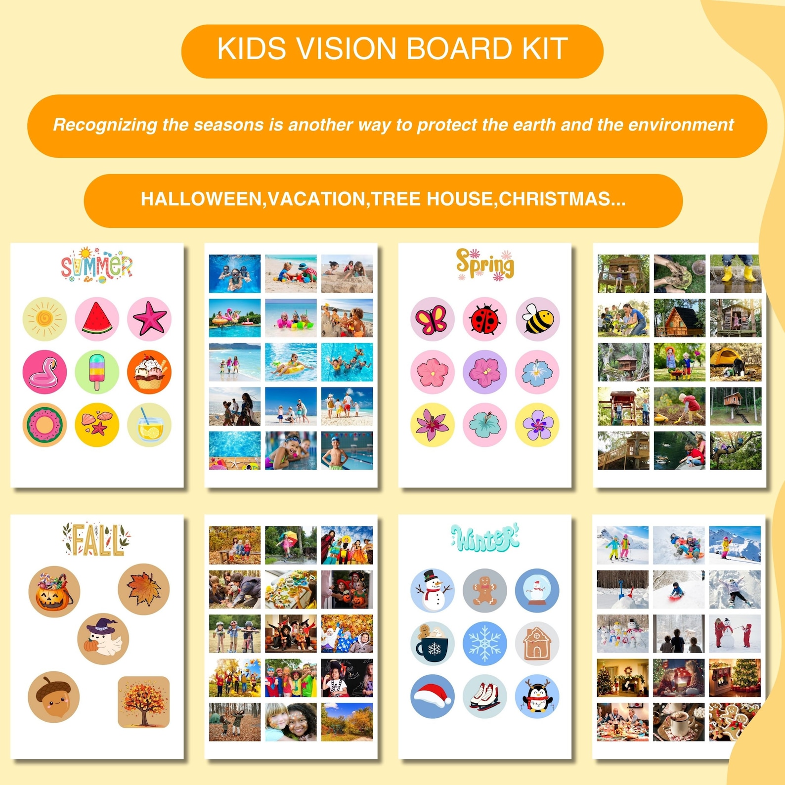 Kids Vision Board Kit,vision Board for Kids,kids Activity,vision Board ...