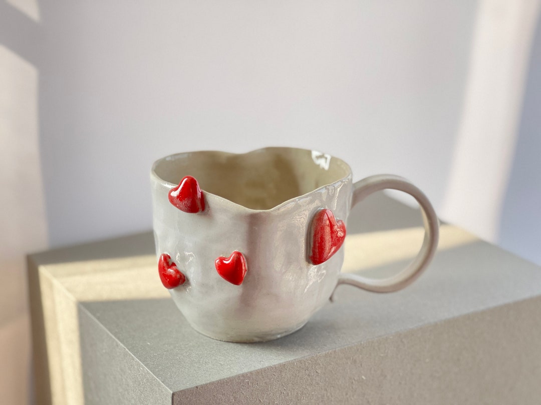 Personalized Love Ceramic Mug, Handmade Ceramic Mug (10 Oz), Pottery ...