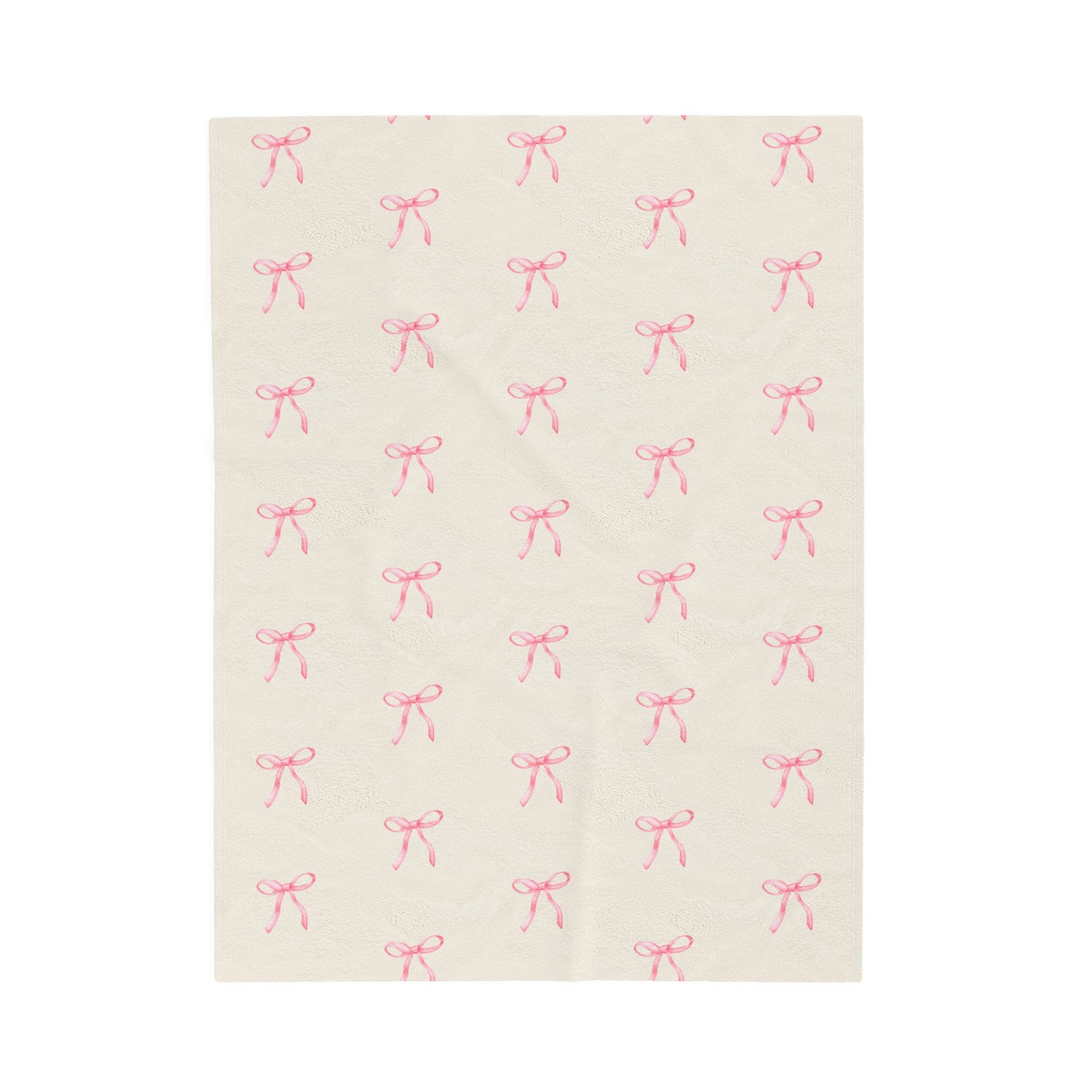 Velveteen Plush Bow Blanket | Coquette Bow Blanket, Soft Coquette ...