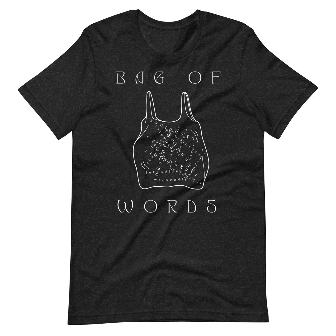 AI Merch Bag of Words Unisex T-shirt, GPT, Tokendless, Artificial ...