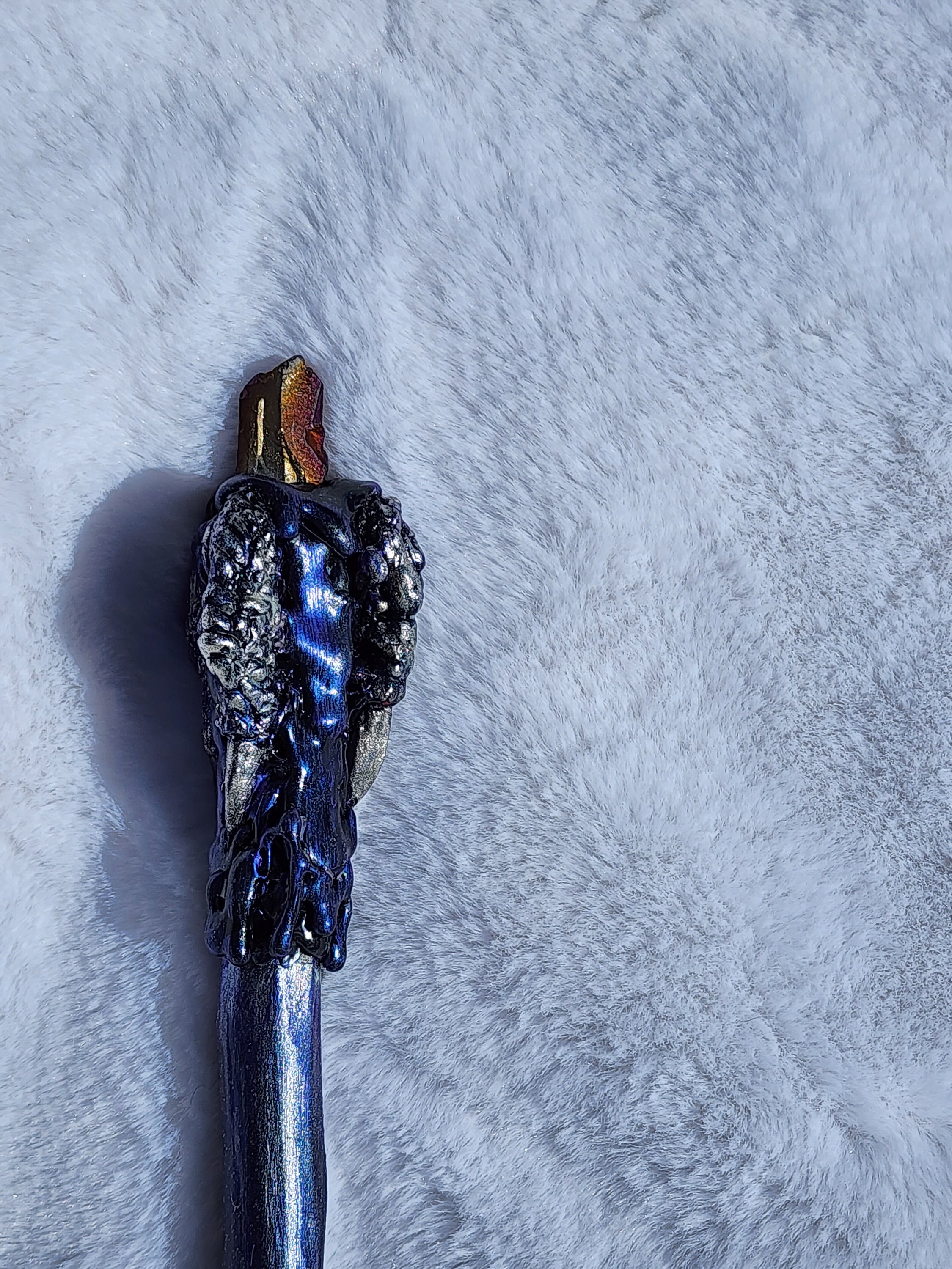Custom Hand Carved Witch Fairy Wands Crystal Magic Wand Witch Wand ...