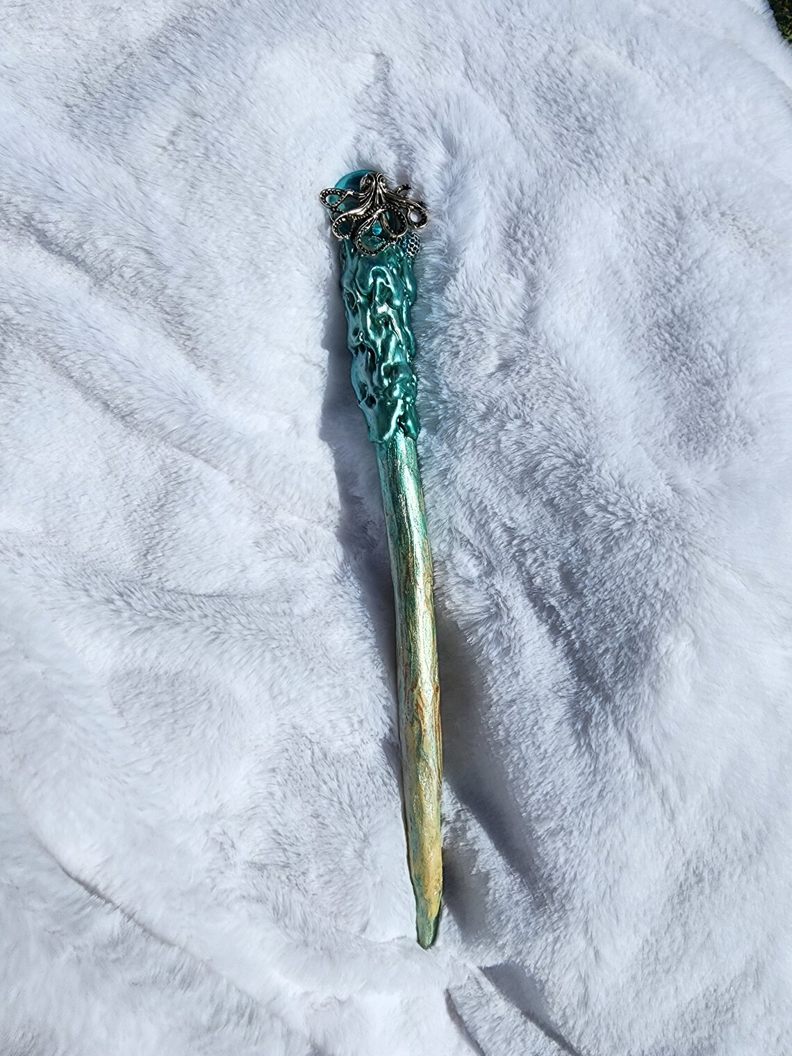 Custom Hand Carved Witch Fairy Wands Crystal Magic Wand - Witch Wand ...