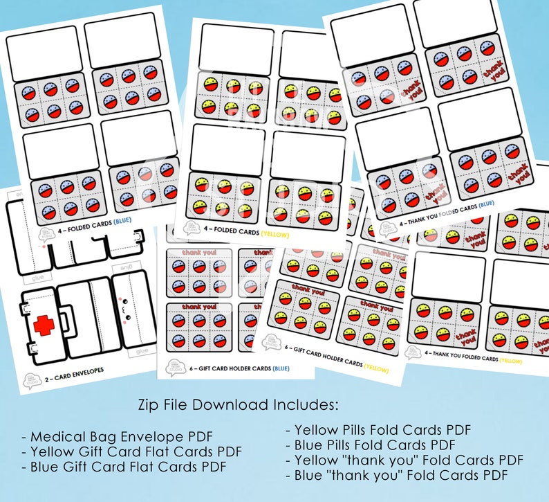 Nurse Thank You Digital Download Gift Card Holder Appreciation Gift ...