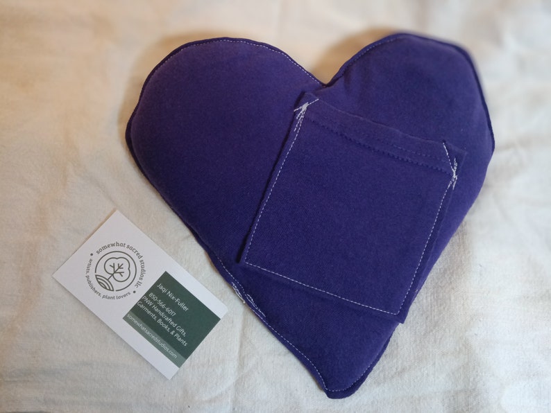 Rice Heating Pad With Aromatherapy Pocket Heart Shaped - Etsy