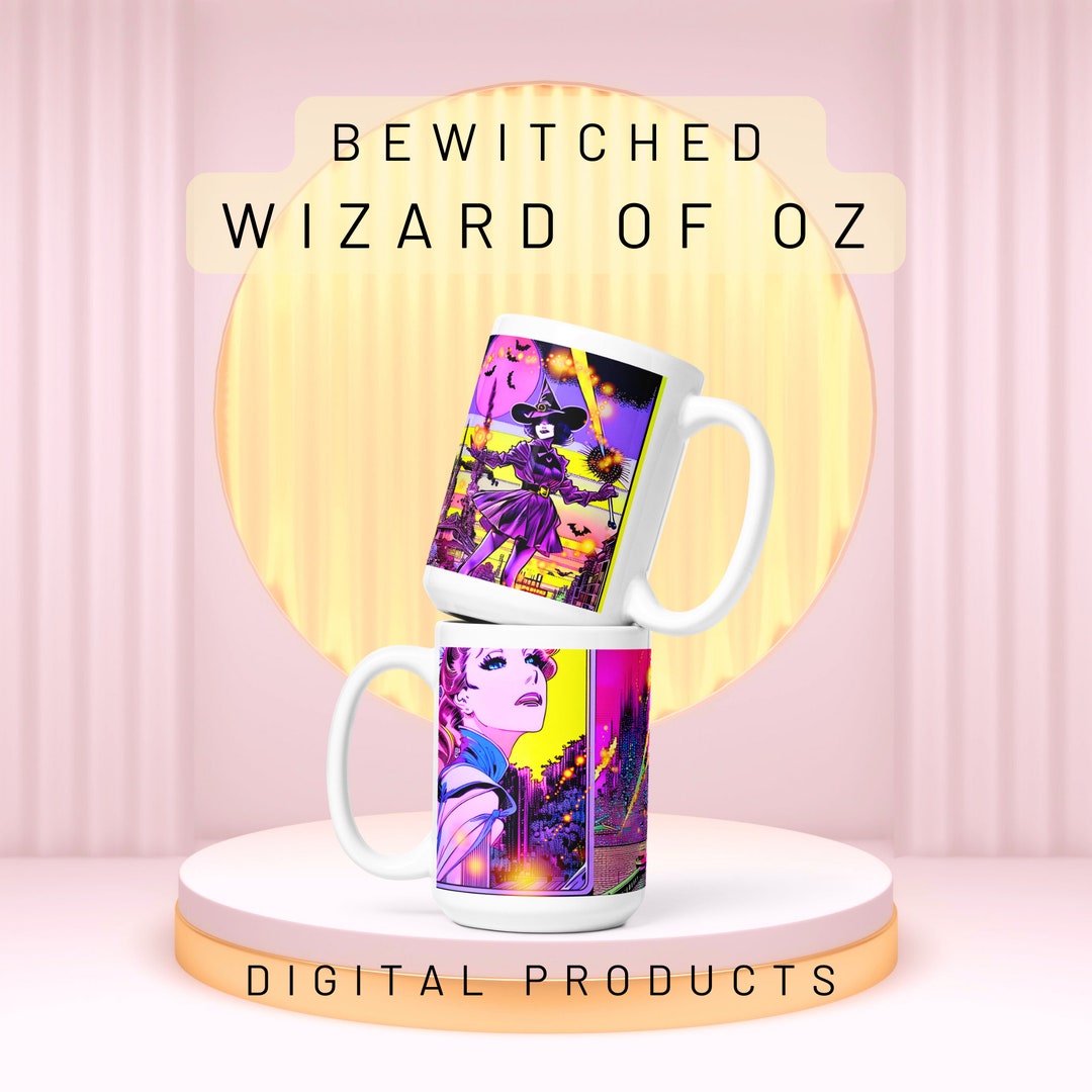 Bewitched Wizard Oz Inspo Mug Wrap Yellow Road Wicked Magic Spell Art ...