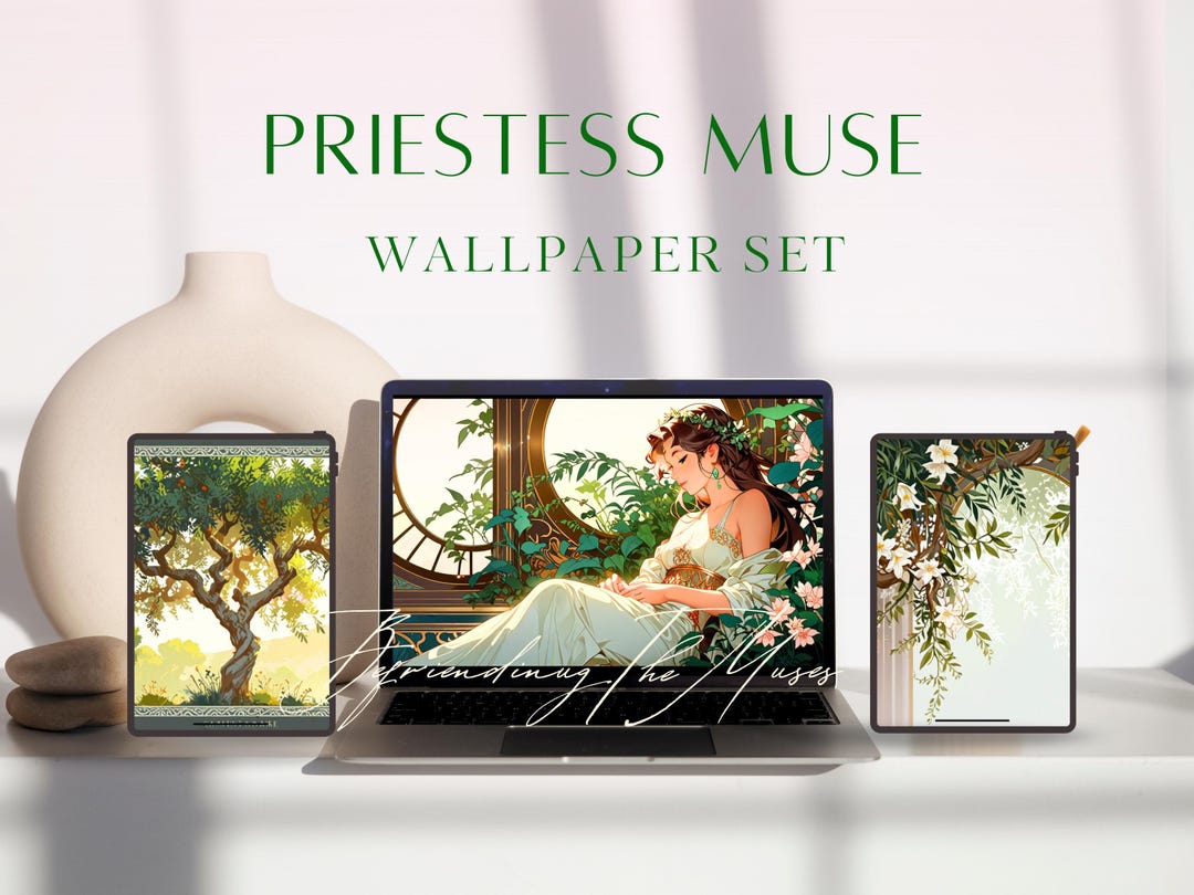 Priestess Muse Desktop Wallpaper, Polyhymnia, Ethereal Fantasy ...