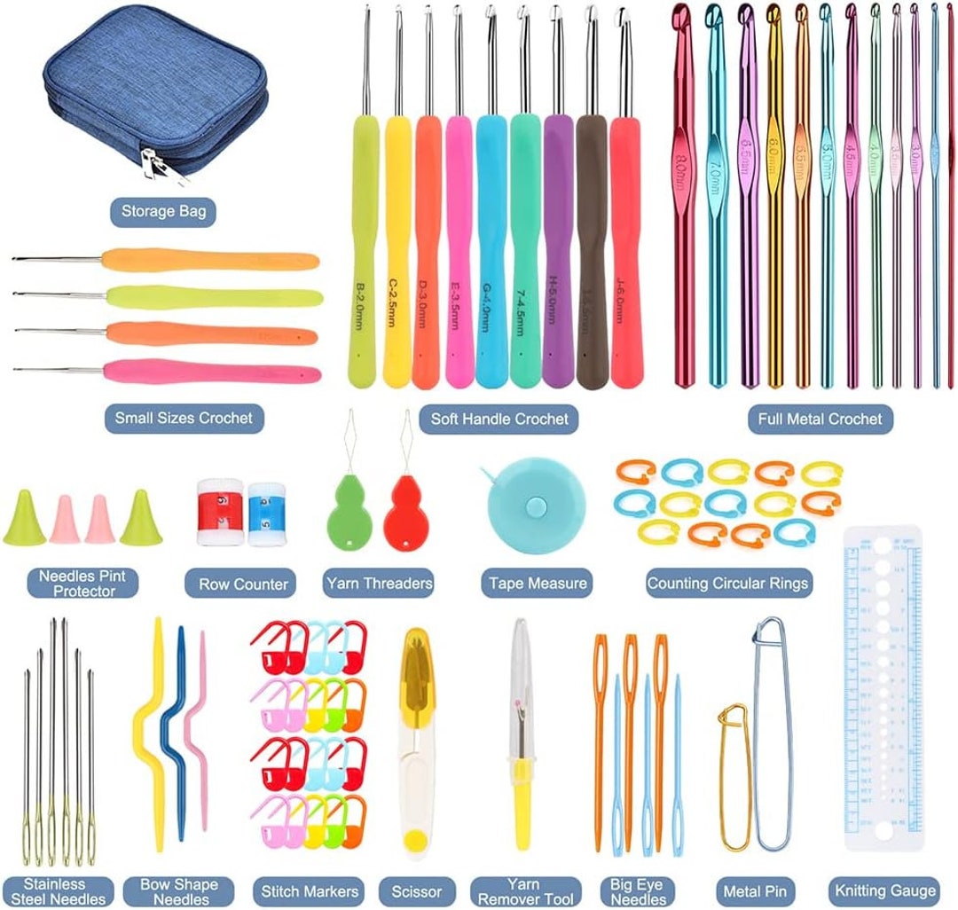 99-piece Crochet Hooks Set/crochet Hook Kit With Storage Case - Etsy