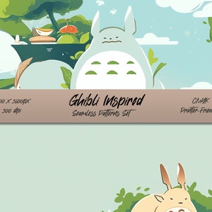 Ghibli-inspired Patterns | Seamless Pattern | Arts and Craft | DIY ...