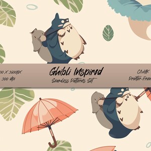 Ghibli-inspired Patterns | Seamless Pattern | Arts and Craft | DIY ...