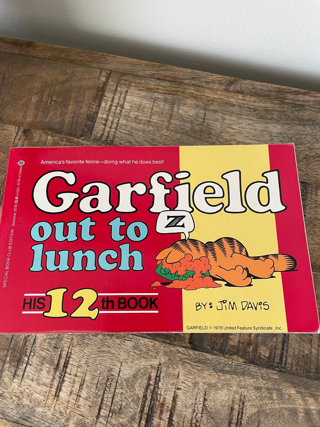 Jim Davis 1986 Garfield Out to Lunch Comic 12th Book - Etsy