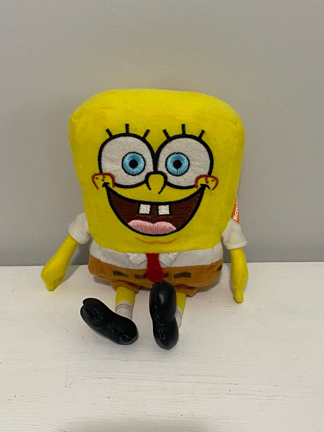 Spongebob Squarepants Plush W/back Zipper Pocket and Hanging Strap ...