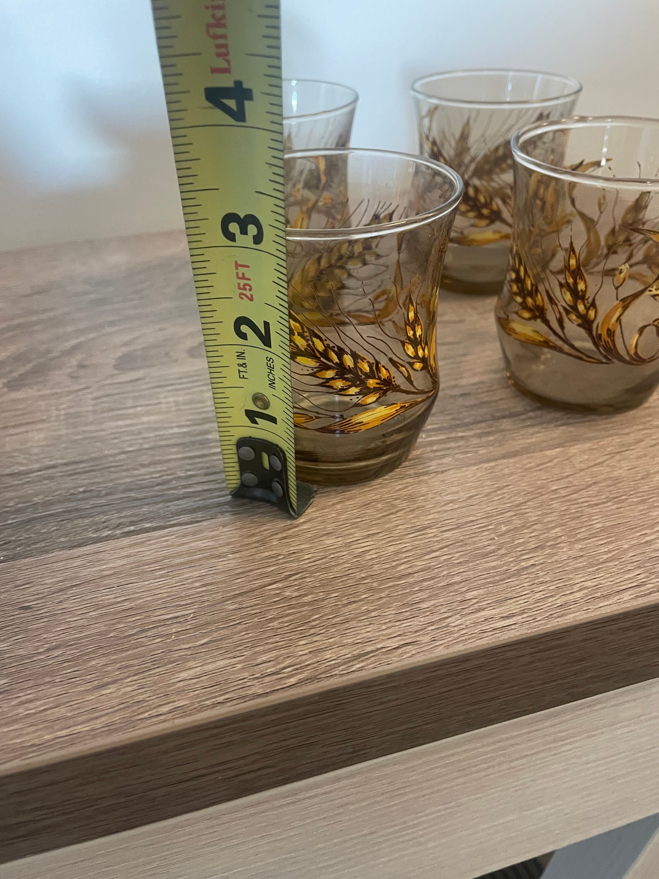 Rare Set of Four Libbey Smoked Glass Wheat 8 Oz Glassware - Etsy