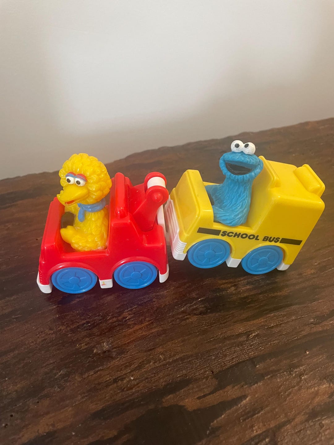 Vintage 1993 TYCO Playtime Inc Big Bird Tow-truck Cookie Monster School ...