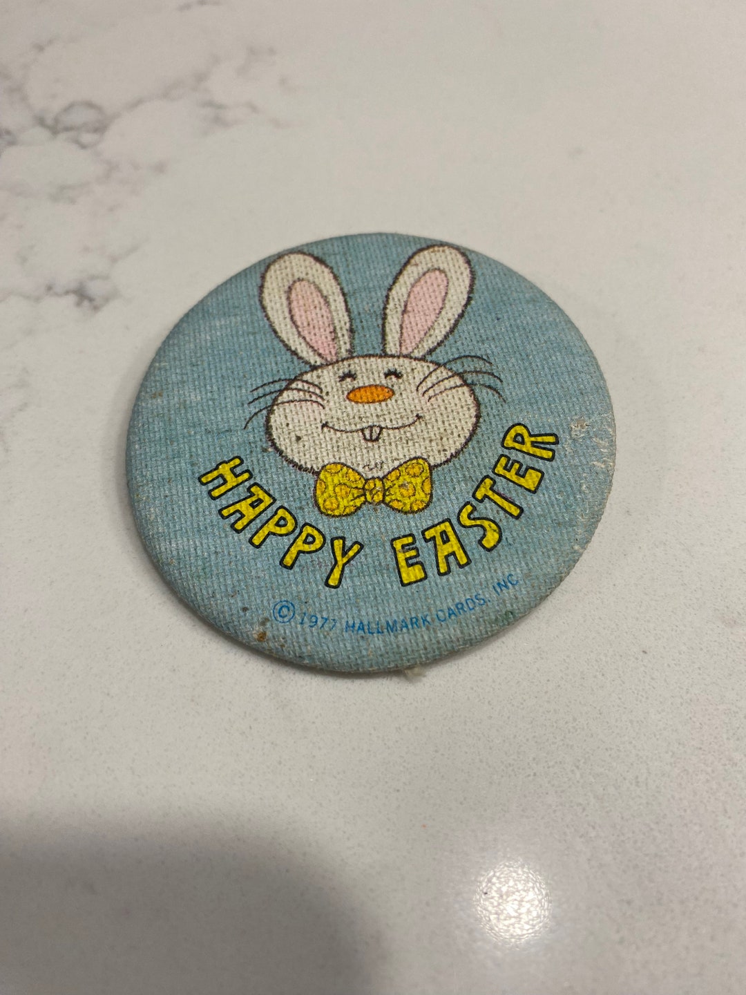 Happy Easter Hallmark Cards Pinback Button 1977 Easter Bunny - Etsy