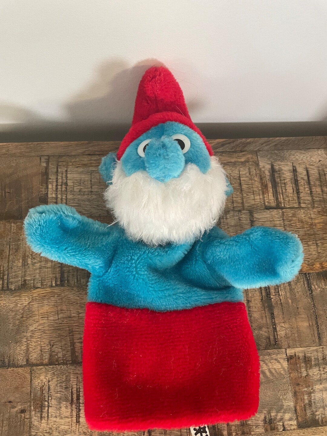 Vintage 1981 Plush Papa Smurf Hand-puppet 1981 Peyo - Etsy