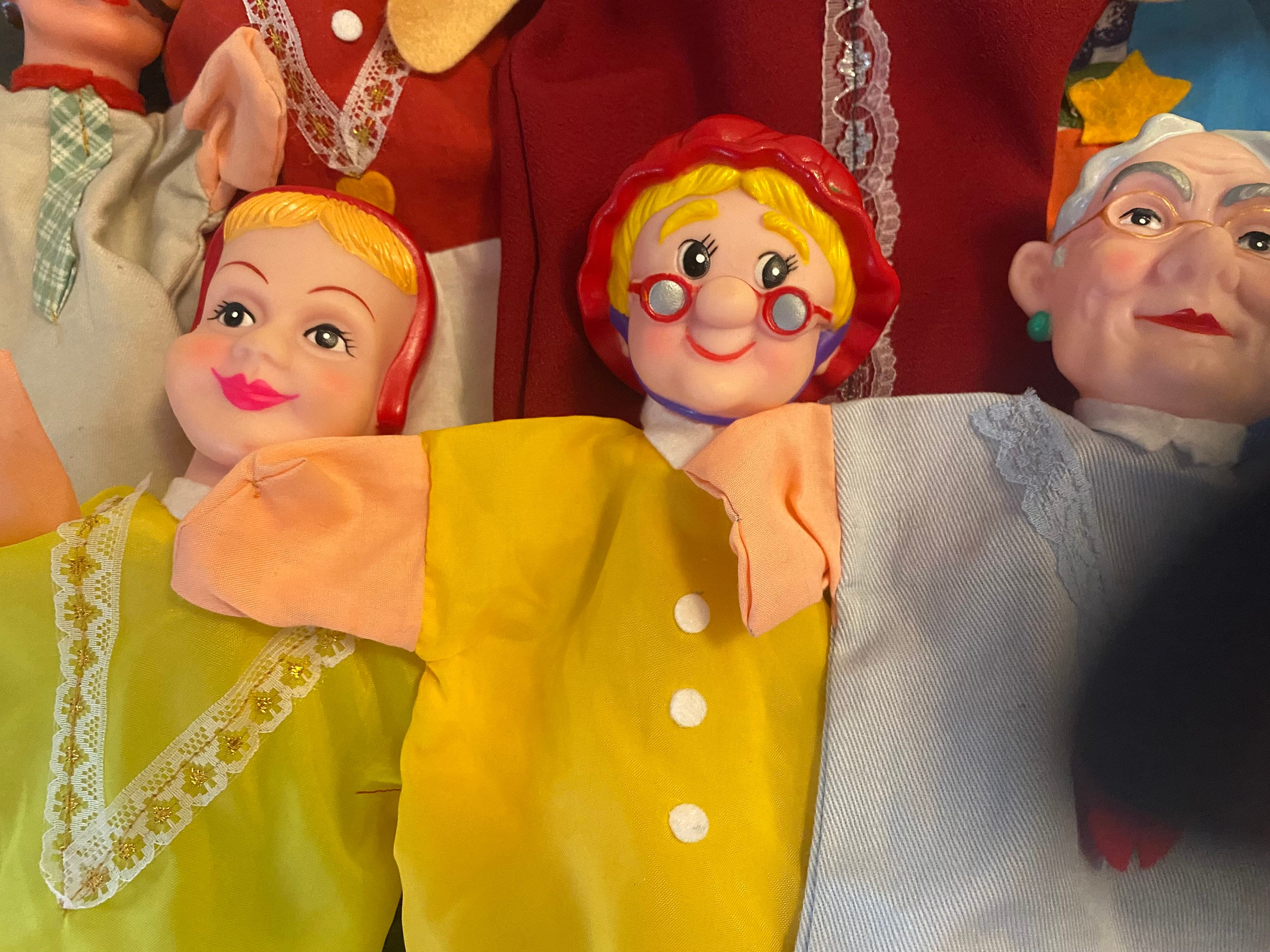 Vintage Rubber Head Hand Puppets X8 Pretend Play - Etsy
