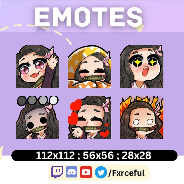 Demon Slayer Nezuko Emote - Etsy Australia