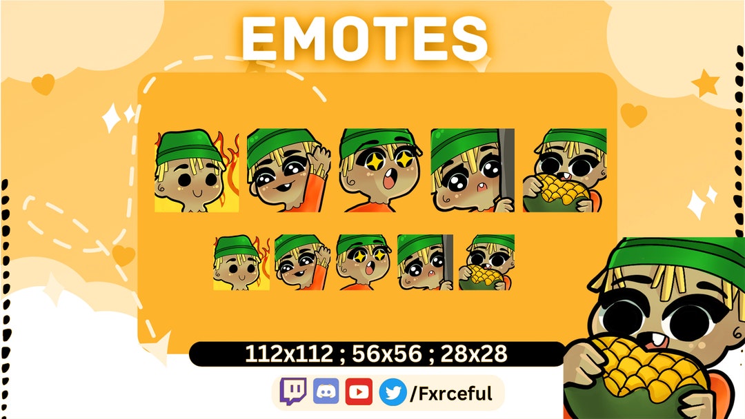 Scarecrow Theme | Halloween Emotes | Twitch Emotes | Cute Kawaii Stream ...