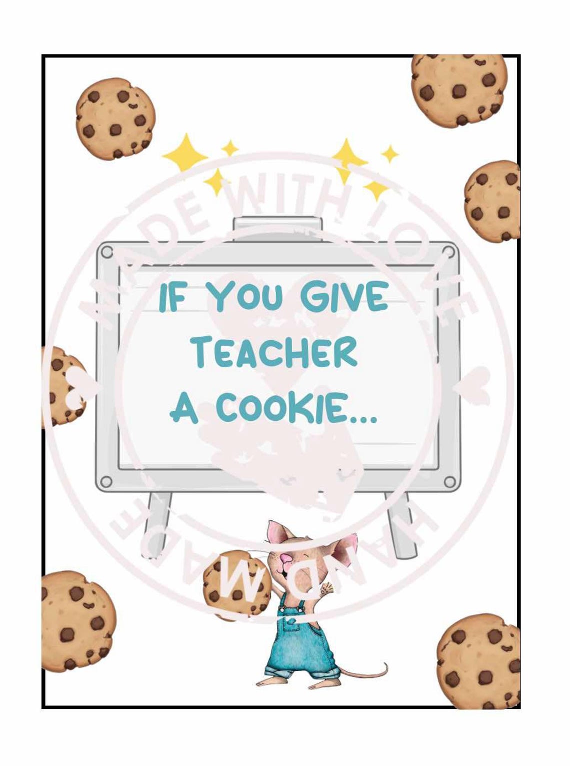 If You Your Teacher a Cookie (teacher Appreciation File) - Etsy