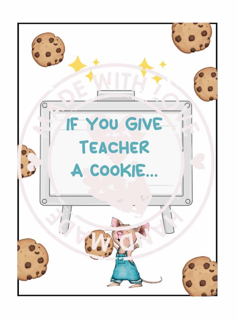 If You Your Teacher a Cookie (teacher Appreciation File) - Etsy