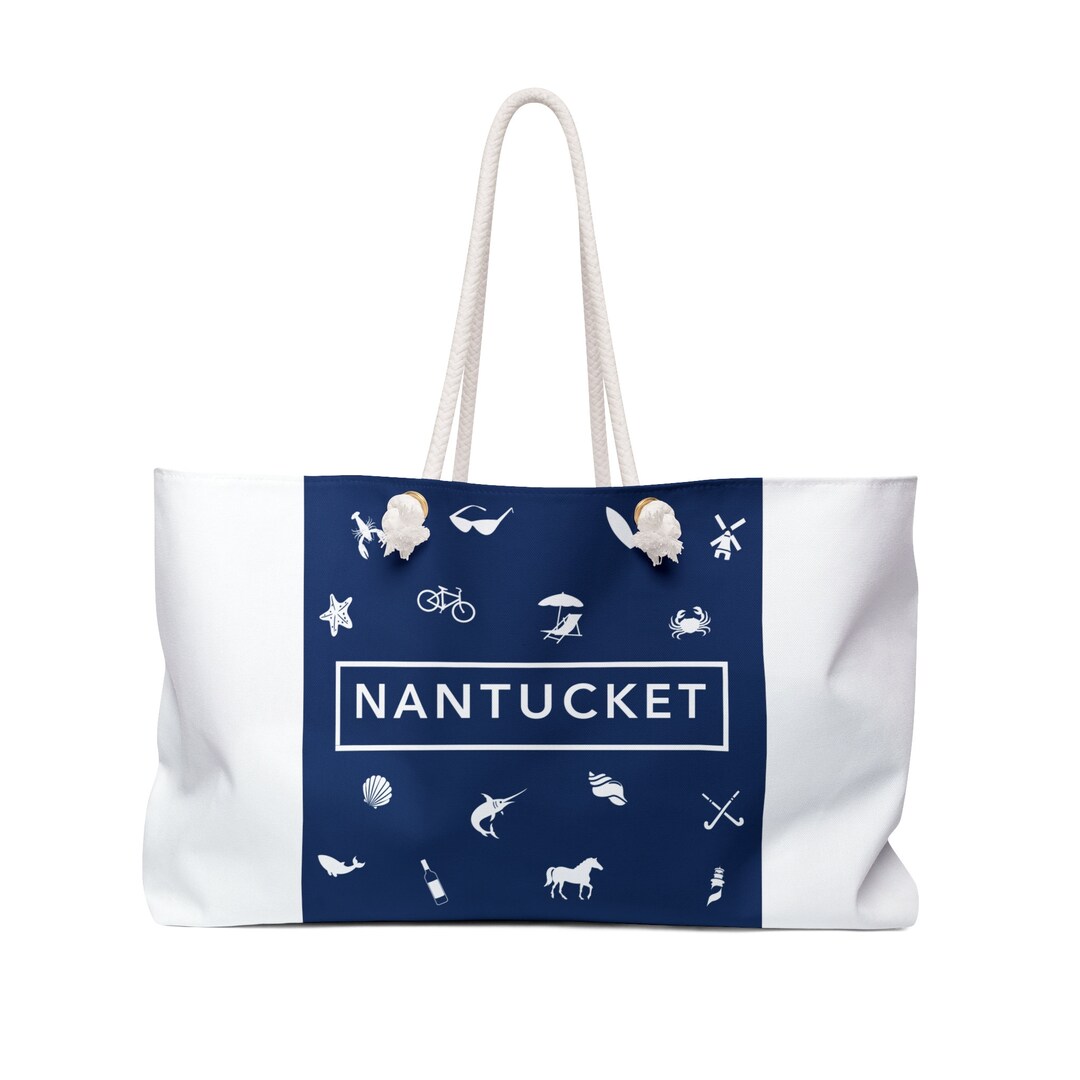 Nantucket Weekender Bag - Navy - Etsy