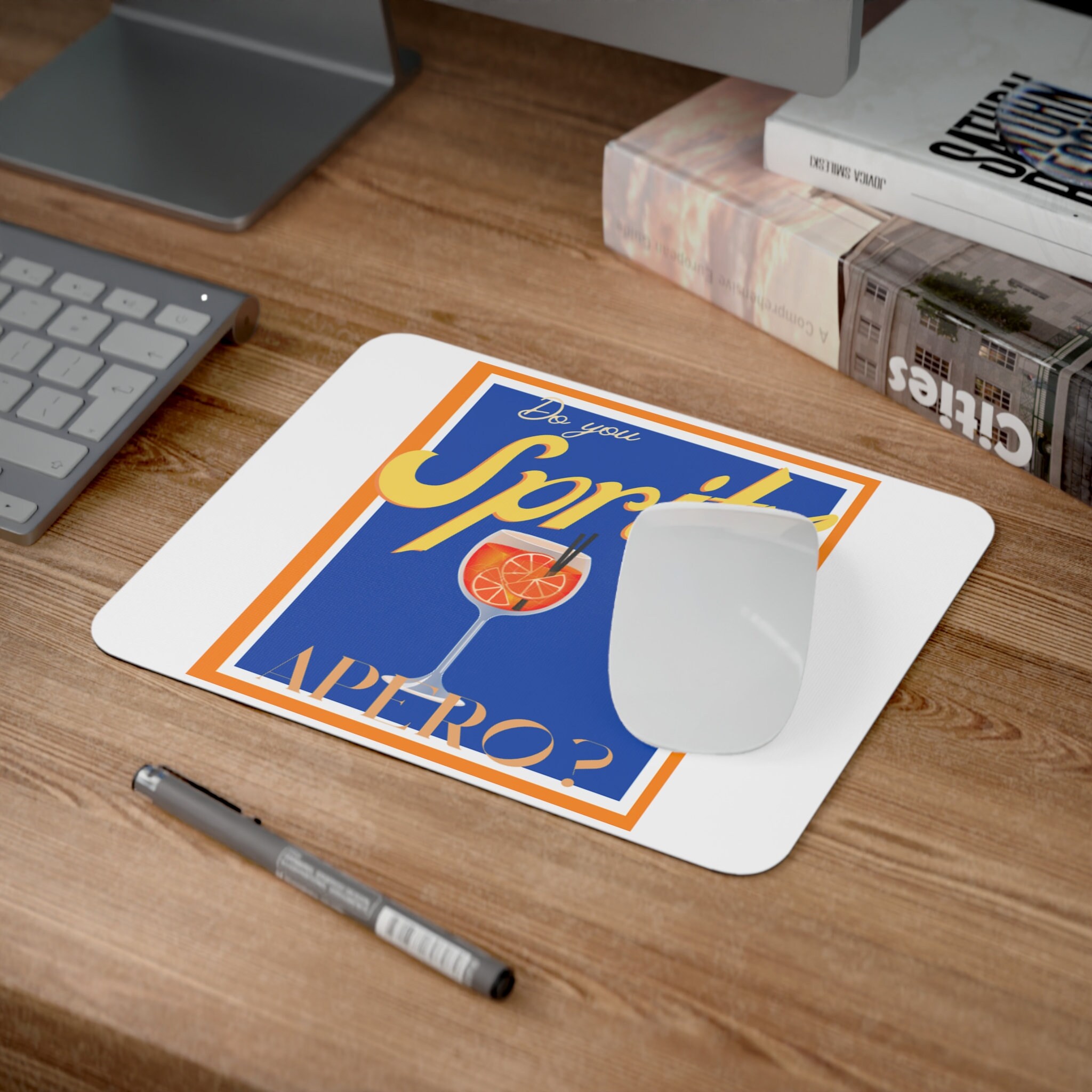 Vintage Aperol Spritz Print Desk Mouse Pad - Etsy