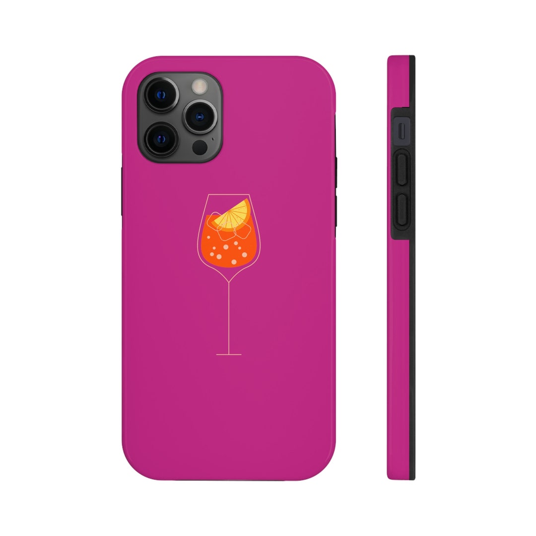 Pink Aperol Spritz Phone Case - Etsy